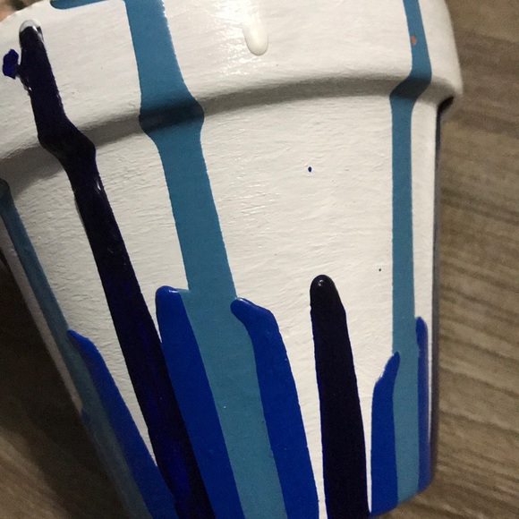 Other | Ice Themed Garden Pot Design Drip Pour | Poshmark
